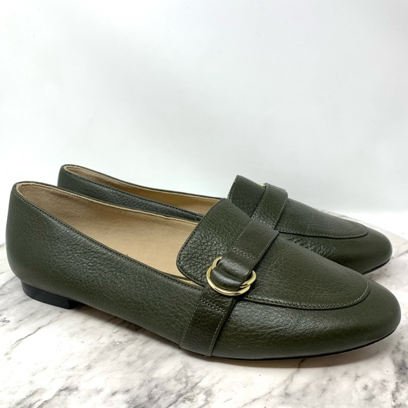 Talbots | Shoes | Talbots Ryan Dring Pebbled Leather Loafers 8 Green ...